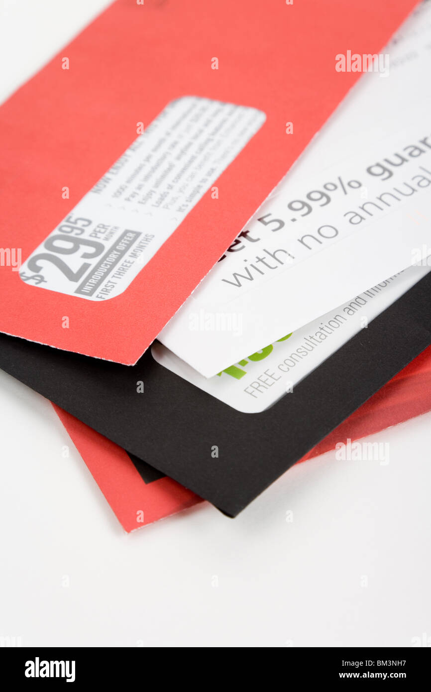 advertising mail for background, Business concept Stock Photo - Alamy