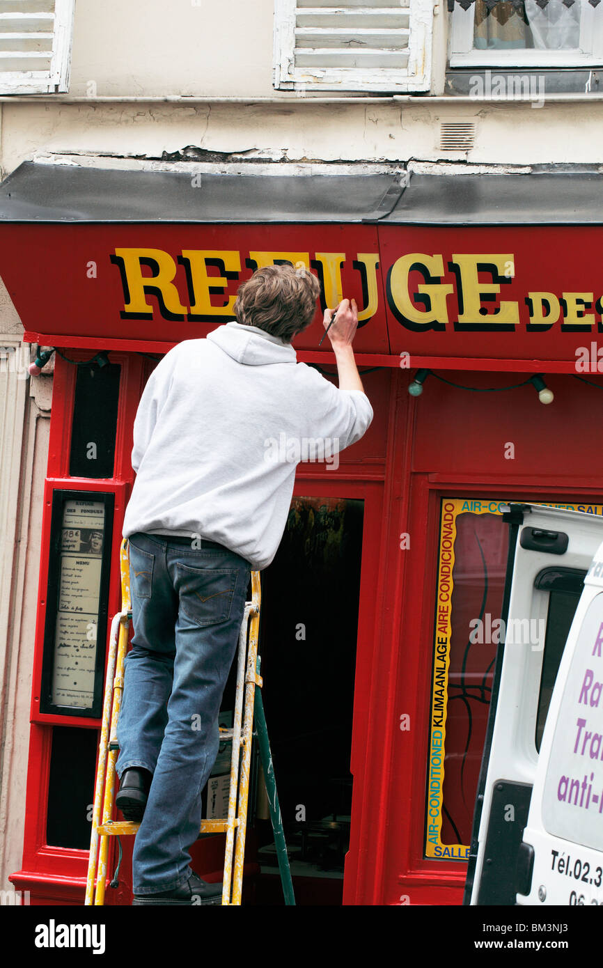 Sign painter hi-res stock photography and images - Alamy
