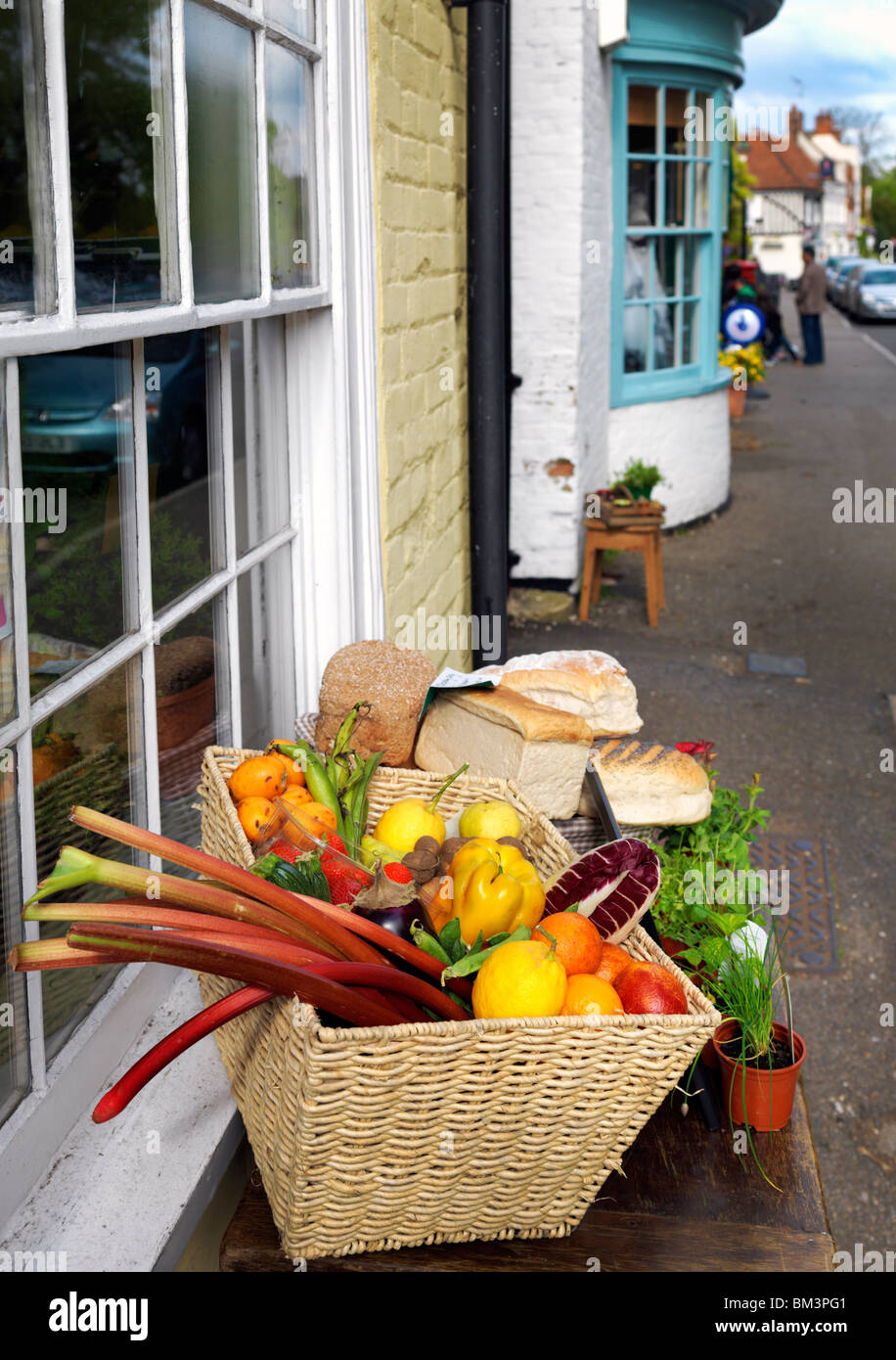 Fruit and Bread on Dedham High Street Stock Photo - Alamy