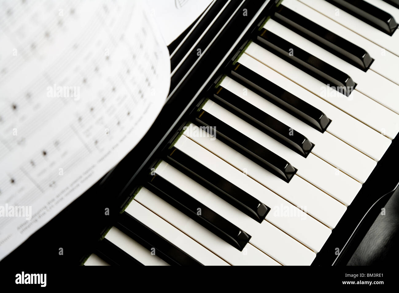 Piano Key close up shot Stock Photo - Alamy