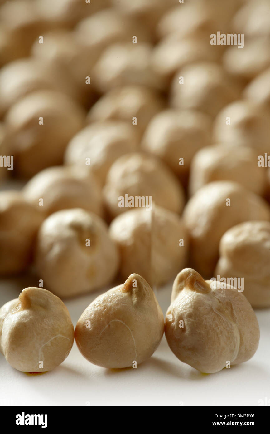 Chickpeas texture background at studio over white Stock Photo - Alamy