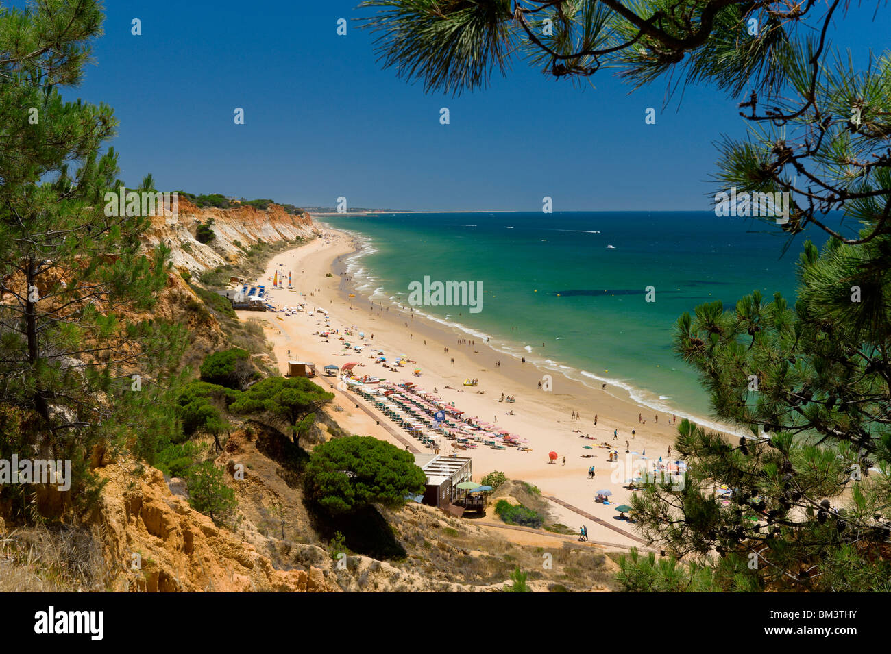 Portugal, The Algarve, Albufeira, Praia Da Falesia ( Falésia ) Beach ...