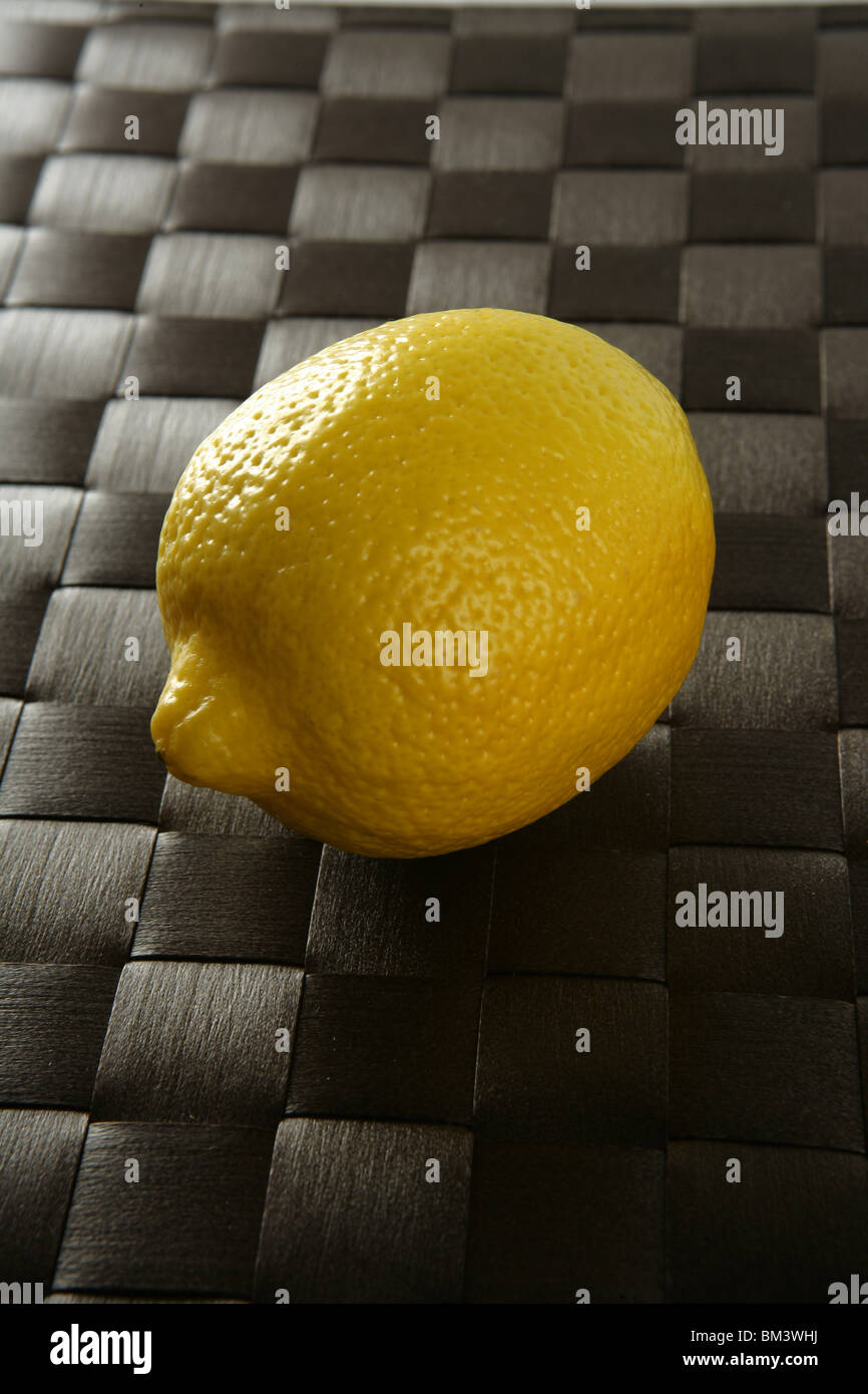 Yellow lemon a healthy C Vitamin citric fruit Stock Photo - Alamy