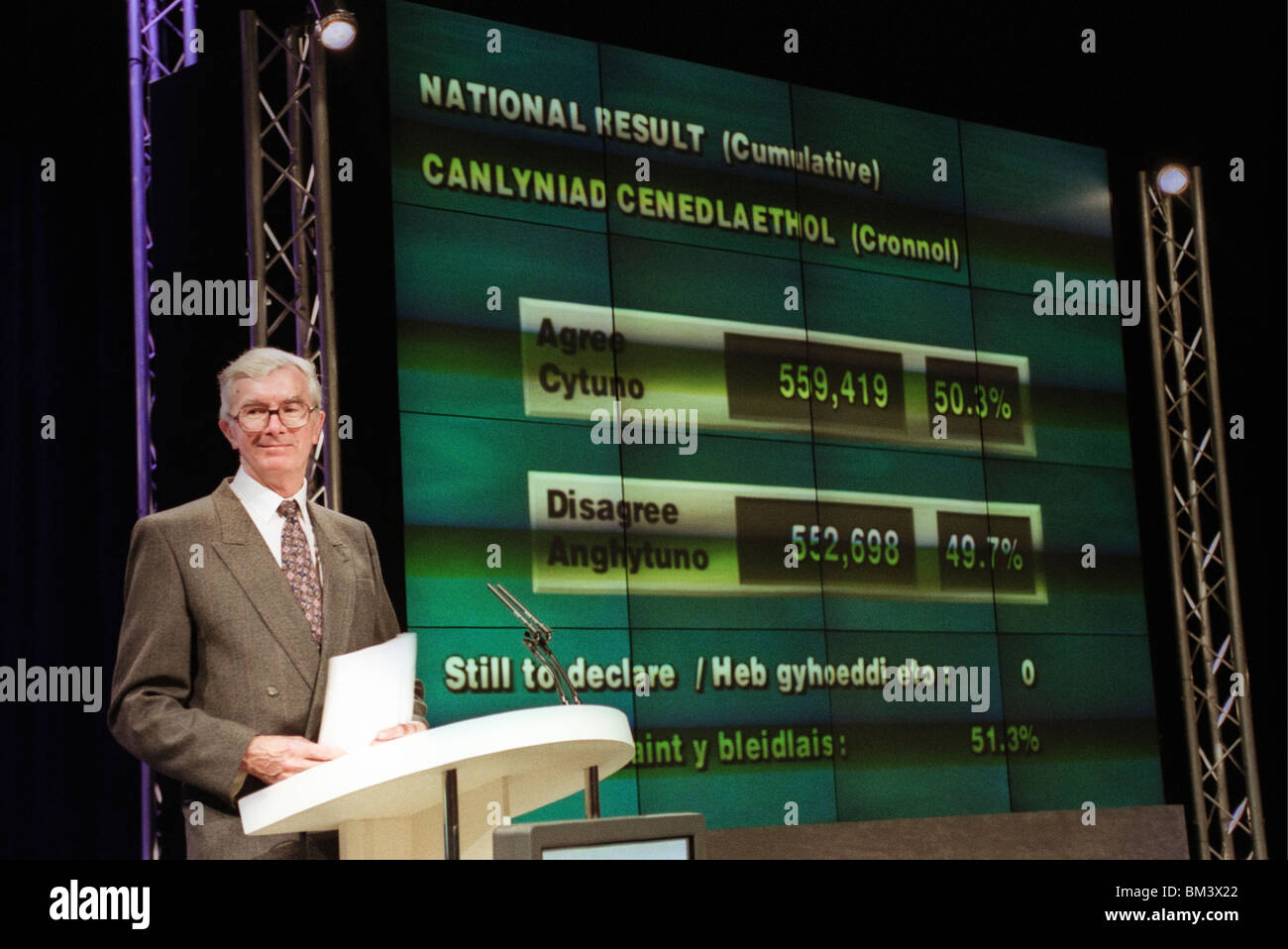 Chief Counting Officer Professor Eric Sutherland announces the final ...