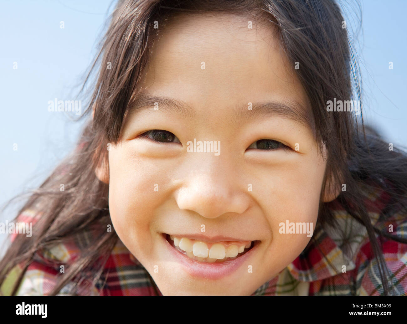 Portrait of Smiling Girl Stock Photo - Alamy