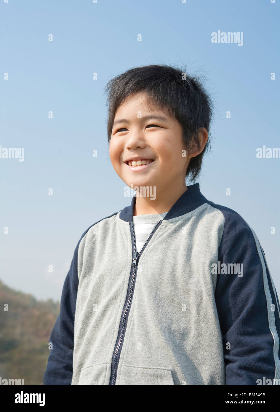 Portrait of smiling boy Stock Photo - Alamy