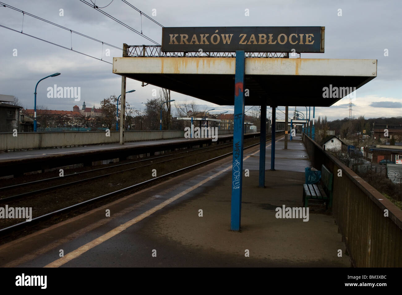 Krakow Zablocie train station in Krakow, Poland Stock Photo - Alamy