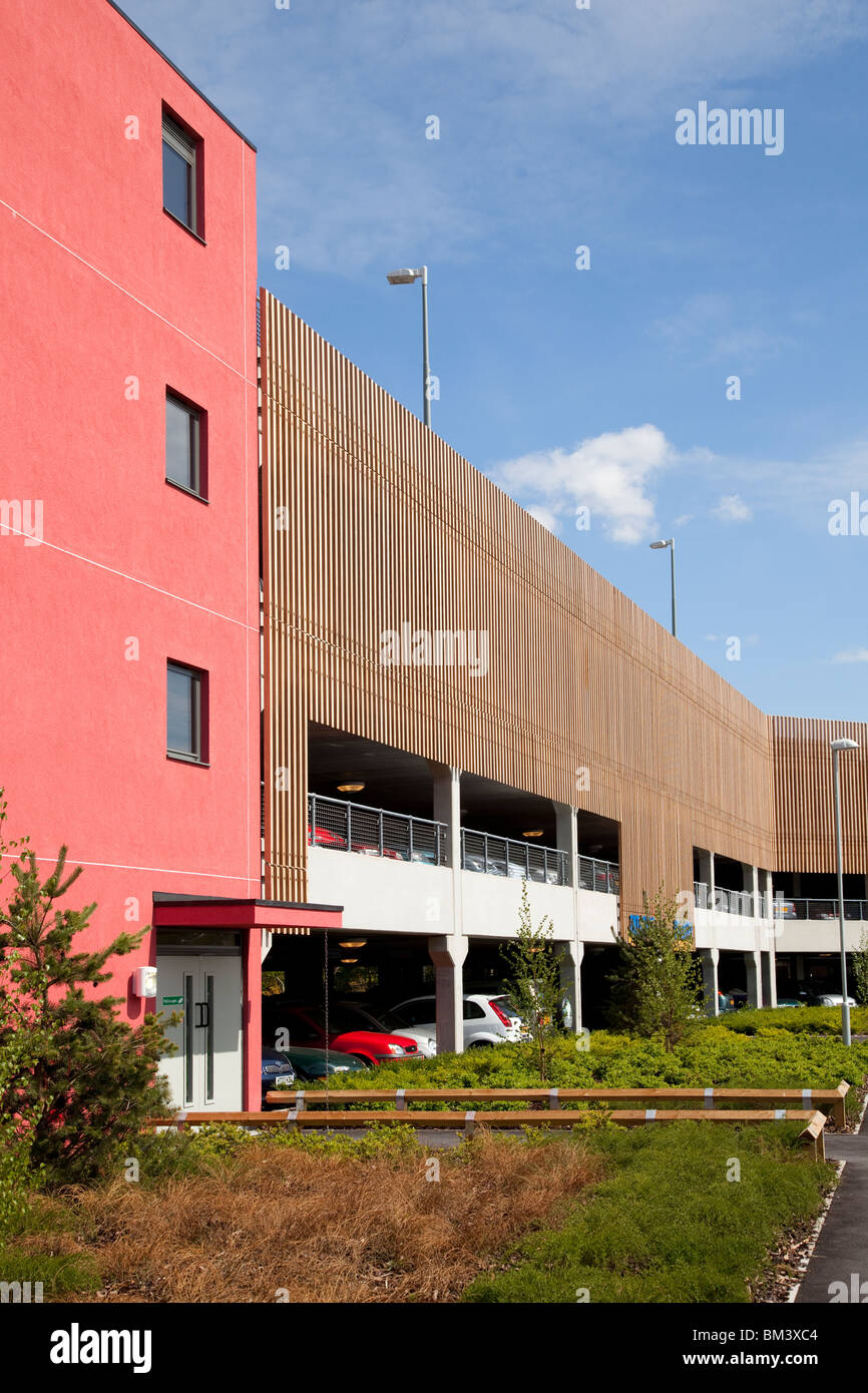four storey Multi-Storey Car Park Bournemouth Hospital Stock Photo - Alamy