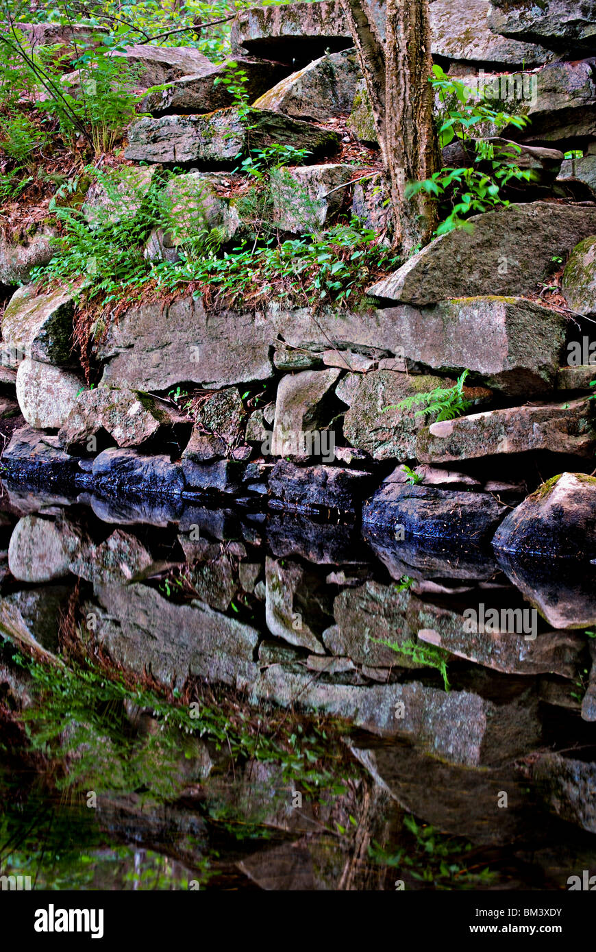 water flowing over the rocks Stock Photo - Alamy