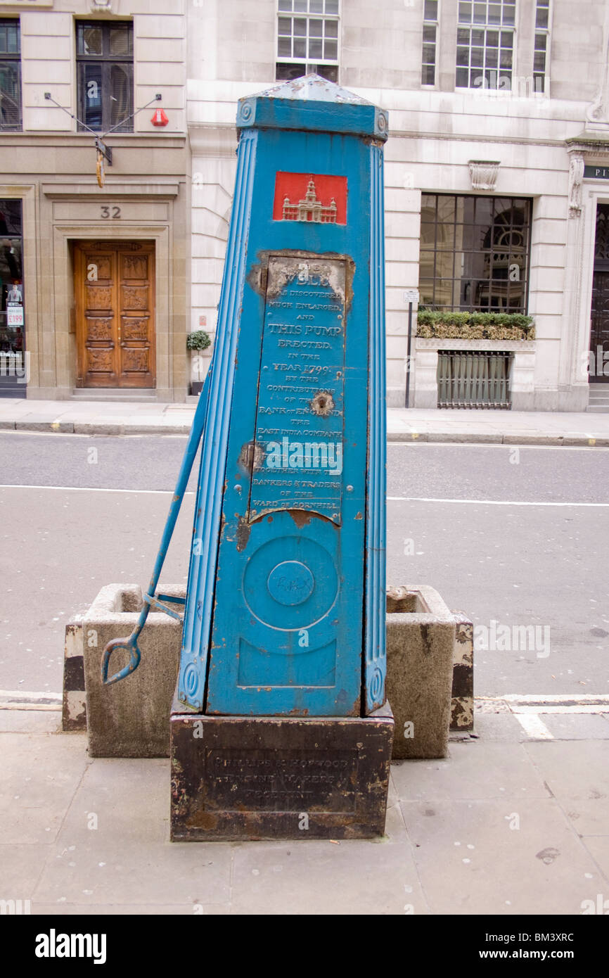 Water pump, Cornhill EC3 Stock Photo - Alamy