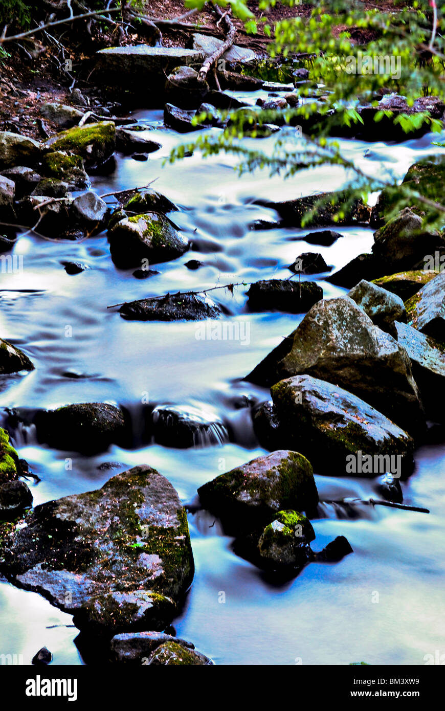 water flowing over the rocks Stock Photo - Alamy