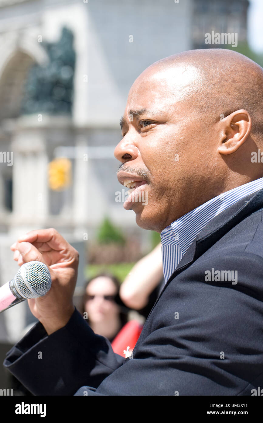 New York State Senator Eric Adams, Speaking at the Brooklyn Public ...