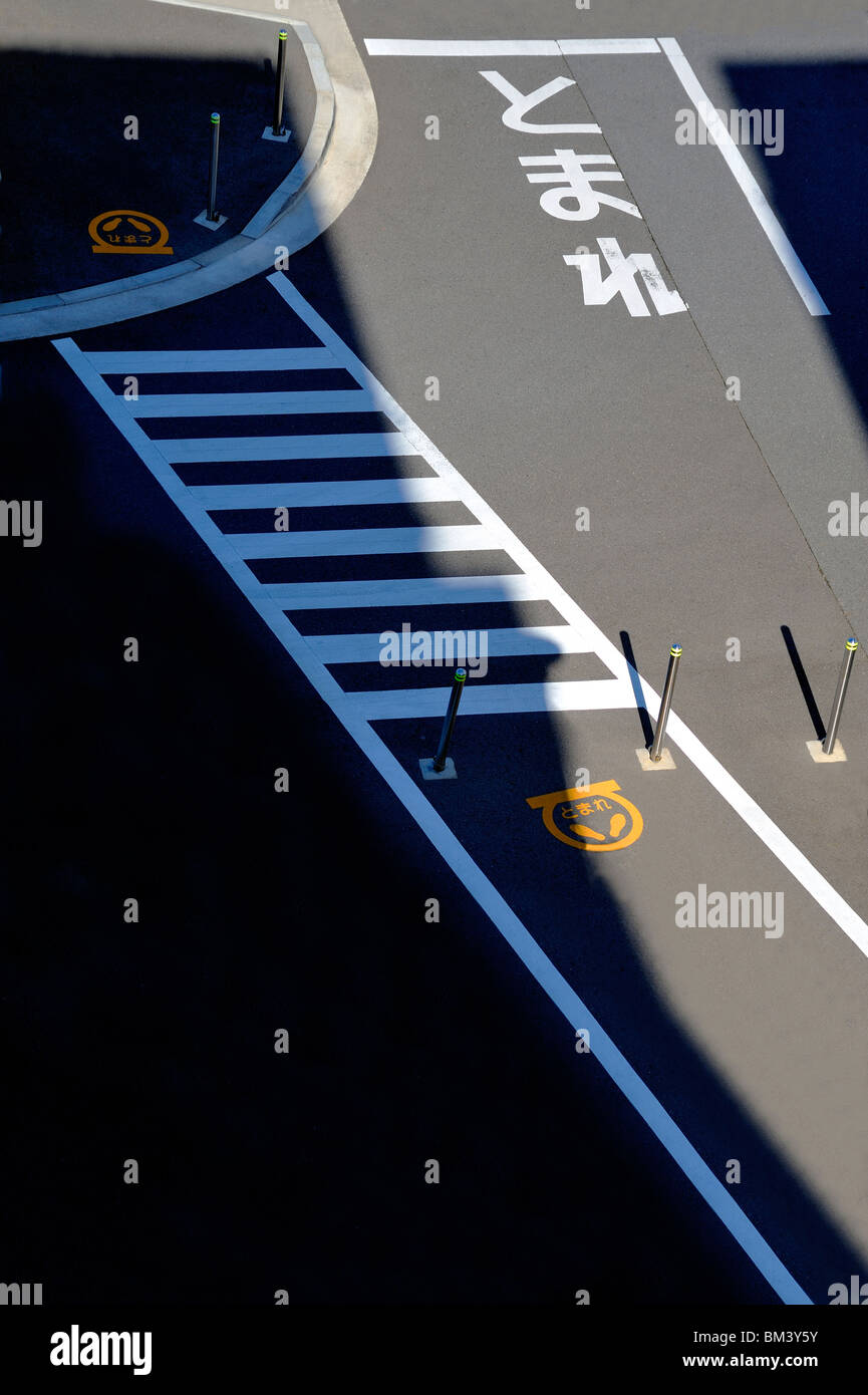 Zebra crossing, Osaka Prefecture, Honshu, Japan Stock Photo - Alamy