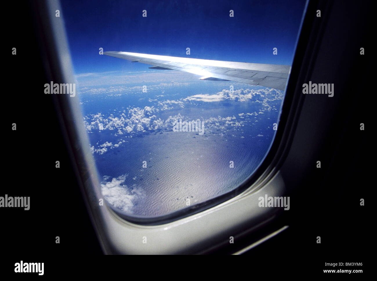 Outside from Airplane Window Stock Photo - Alamy