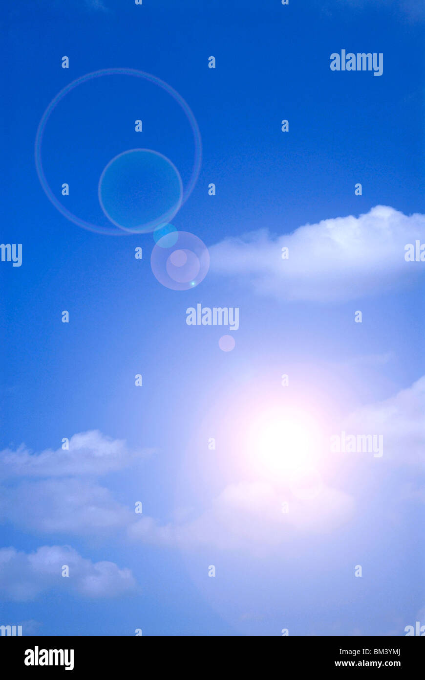 Sun in the Sky Stock Photo - Alamy