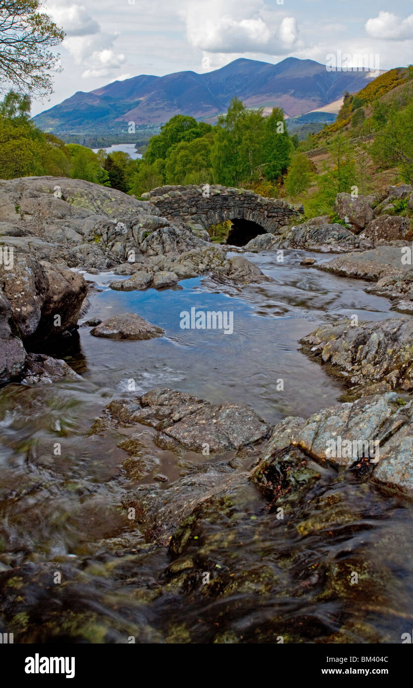 Lake district keswick ashness bridge hi-res stock photography and ...
