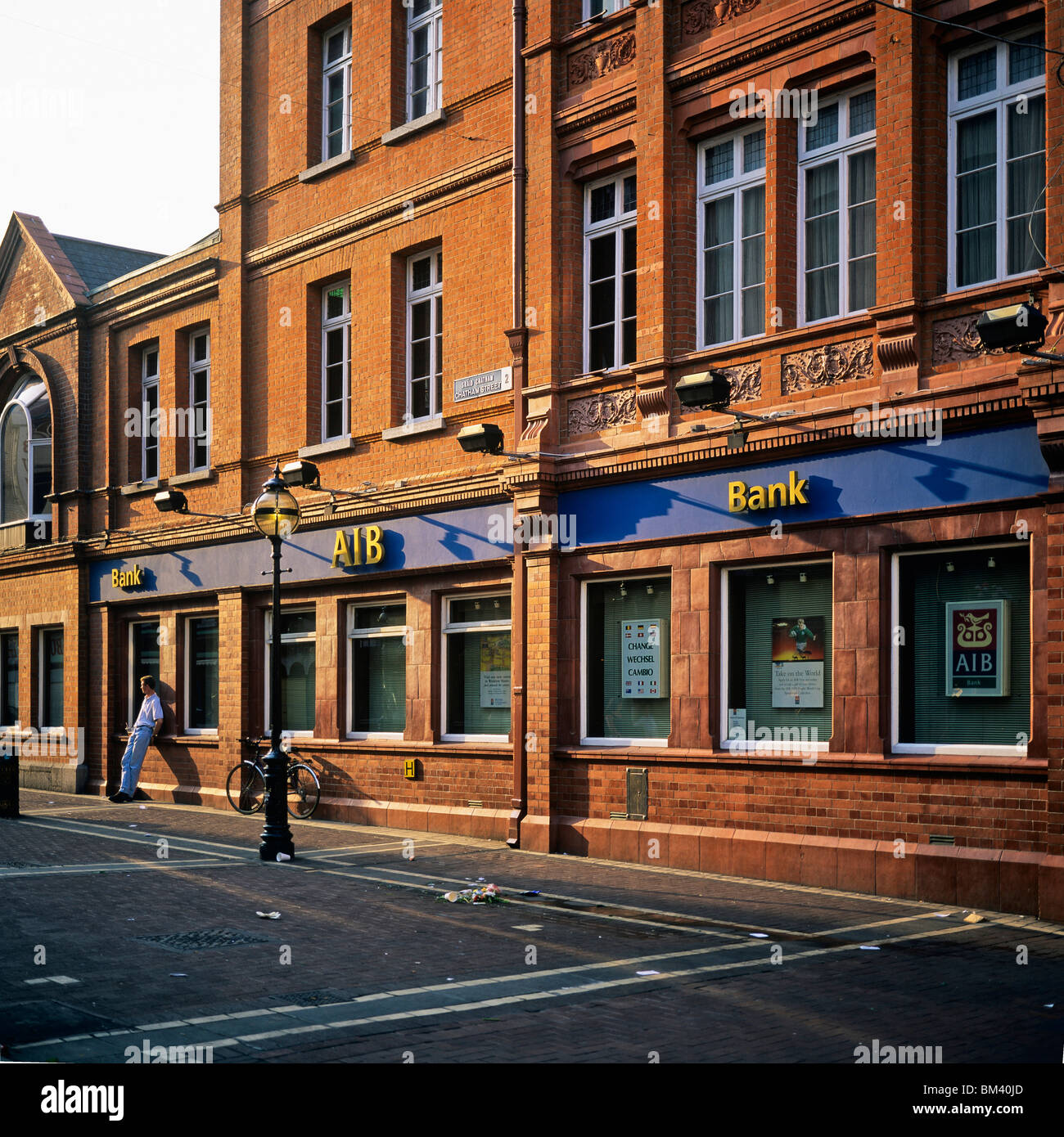 AIB BANK BROWNSTONE BUILDING CHATHAM STREET DUBLIN IRELAND Stock Photo ...