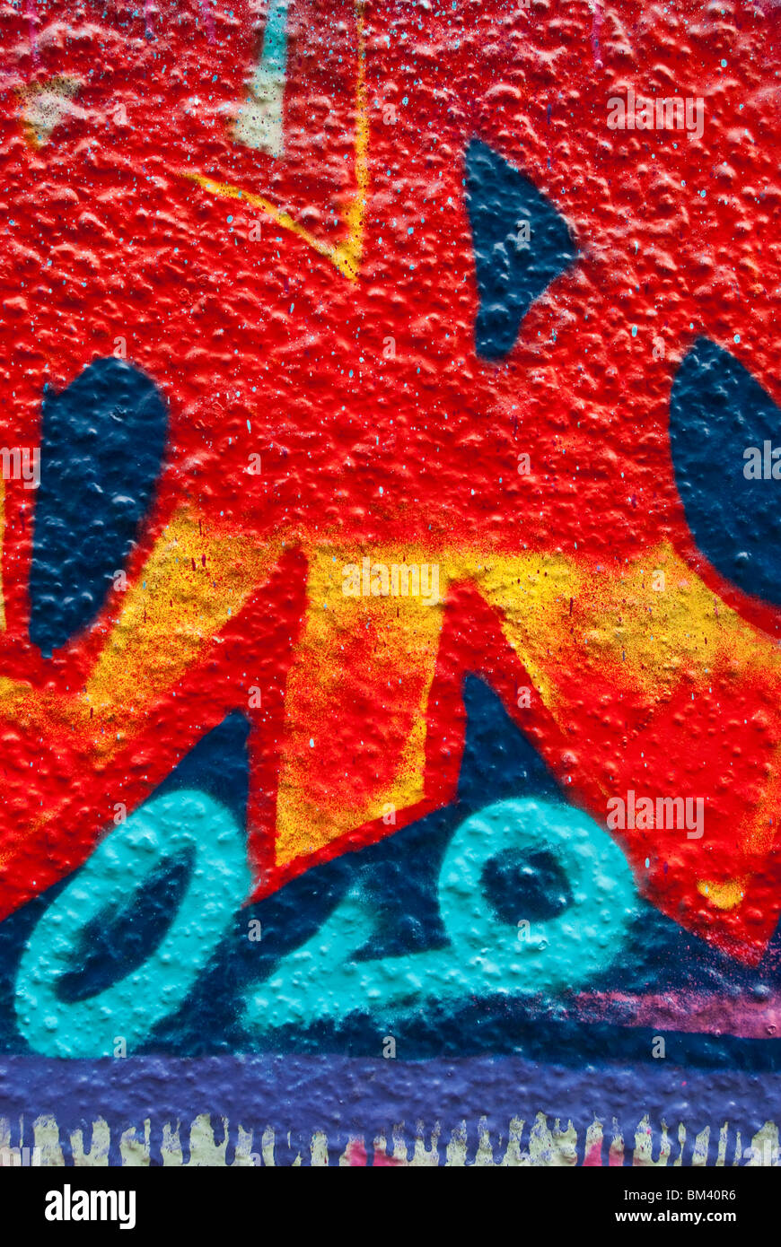 Guerrilla deface defacement art colour graffiti graphic hi-res stock ...