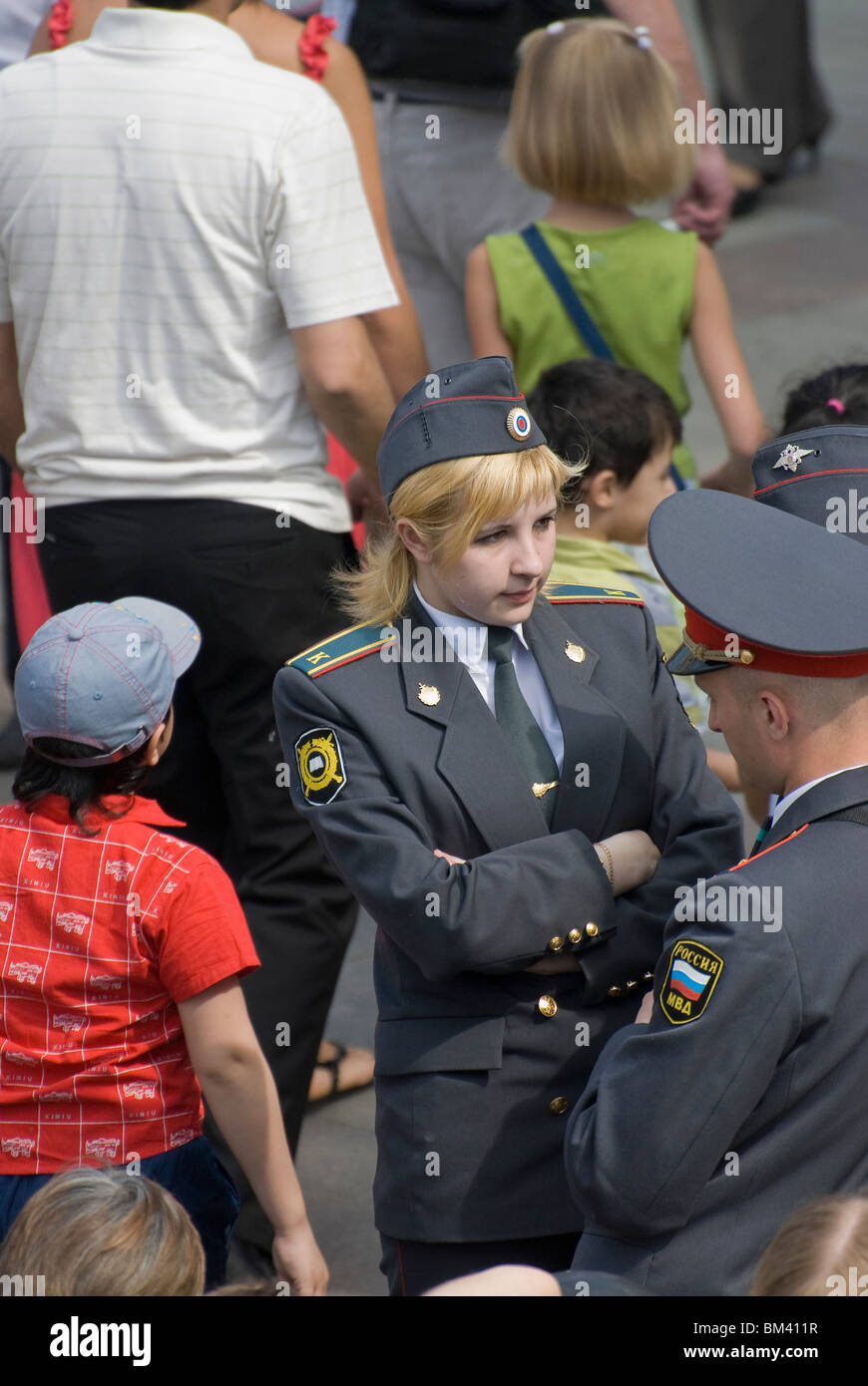 Russian police officers Stock Photo - Alamy