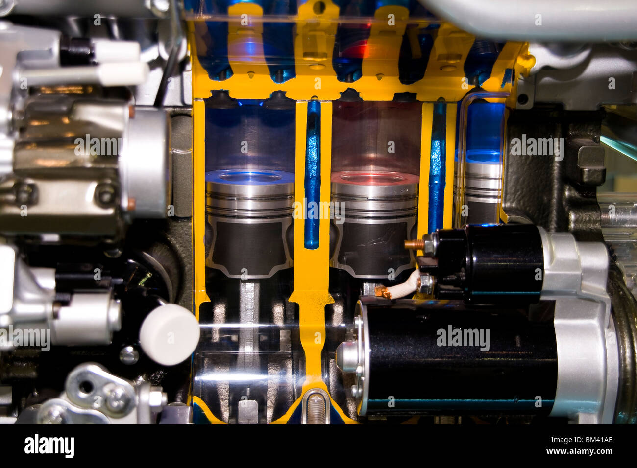 engine of modern car interior view Stock Photo - Alamy