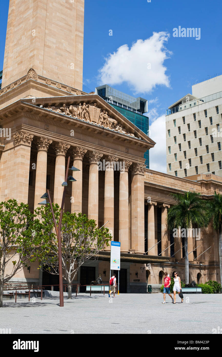 Brisbane City Hall on King George Square. Brisbane, Queensland ...