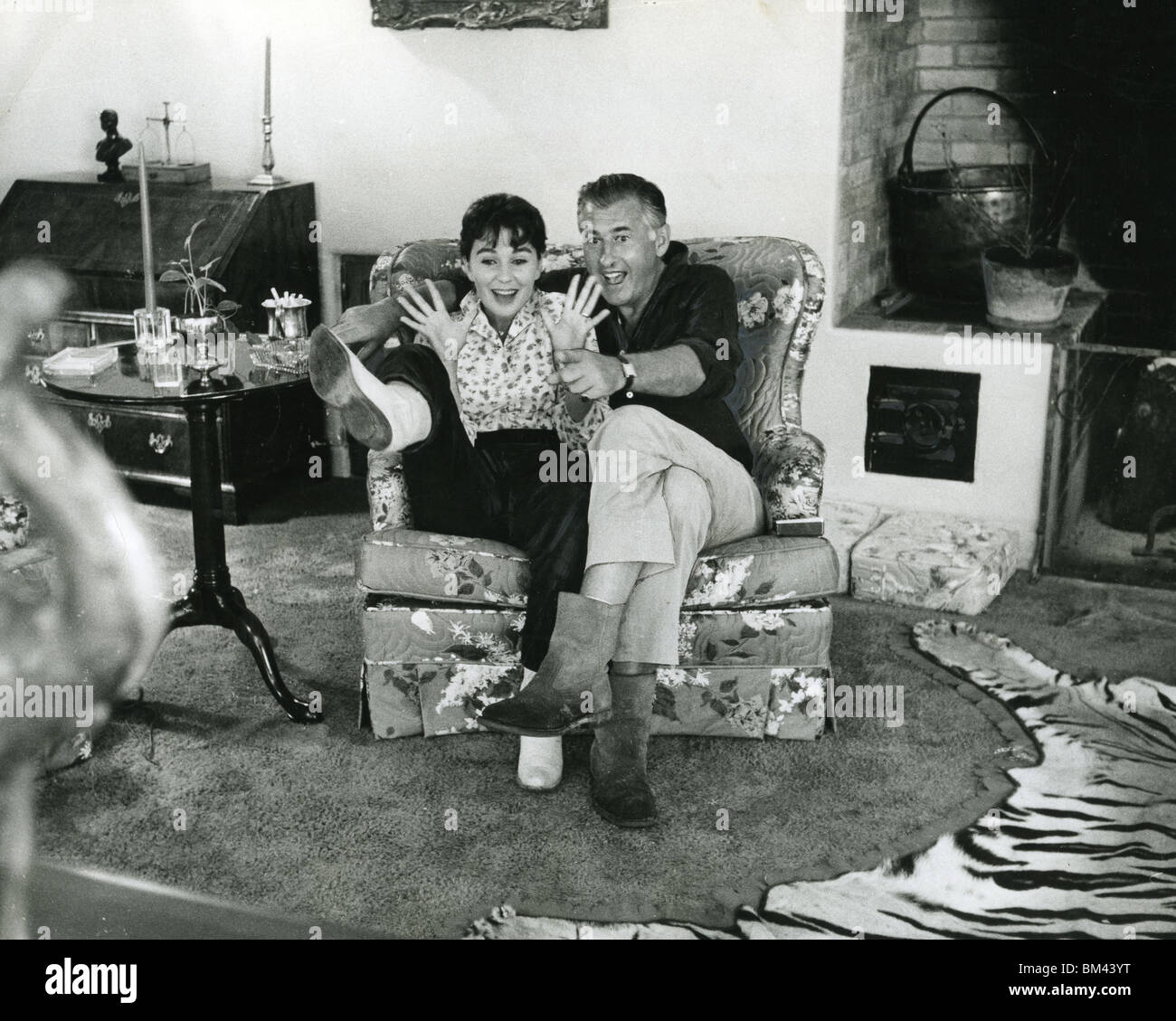JEAN SIMMONS - UK film actress and husband Stewart Granger about 1956 ...