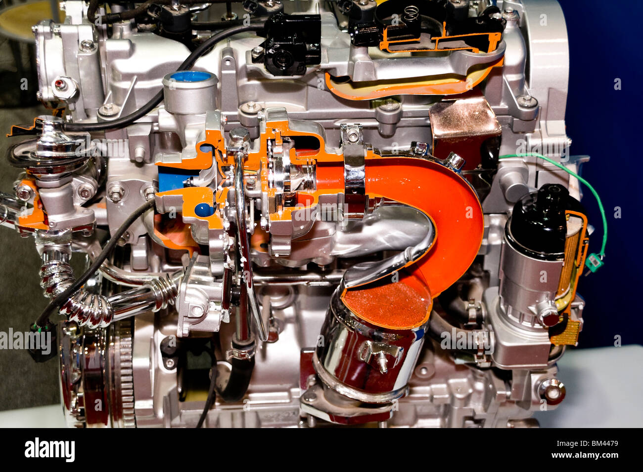 engine of modern car interior view Stock Photo - Alamy