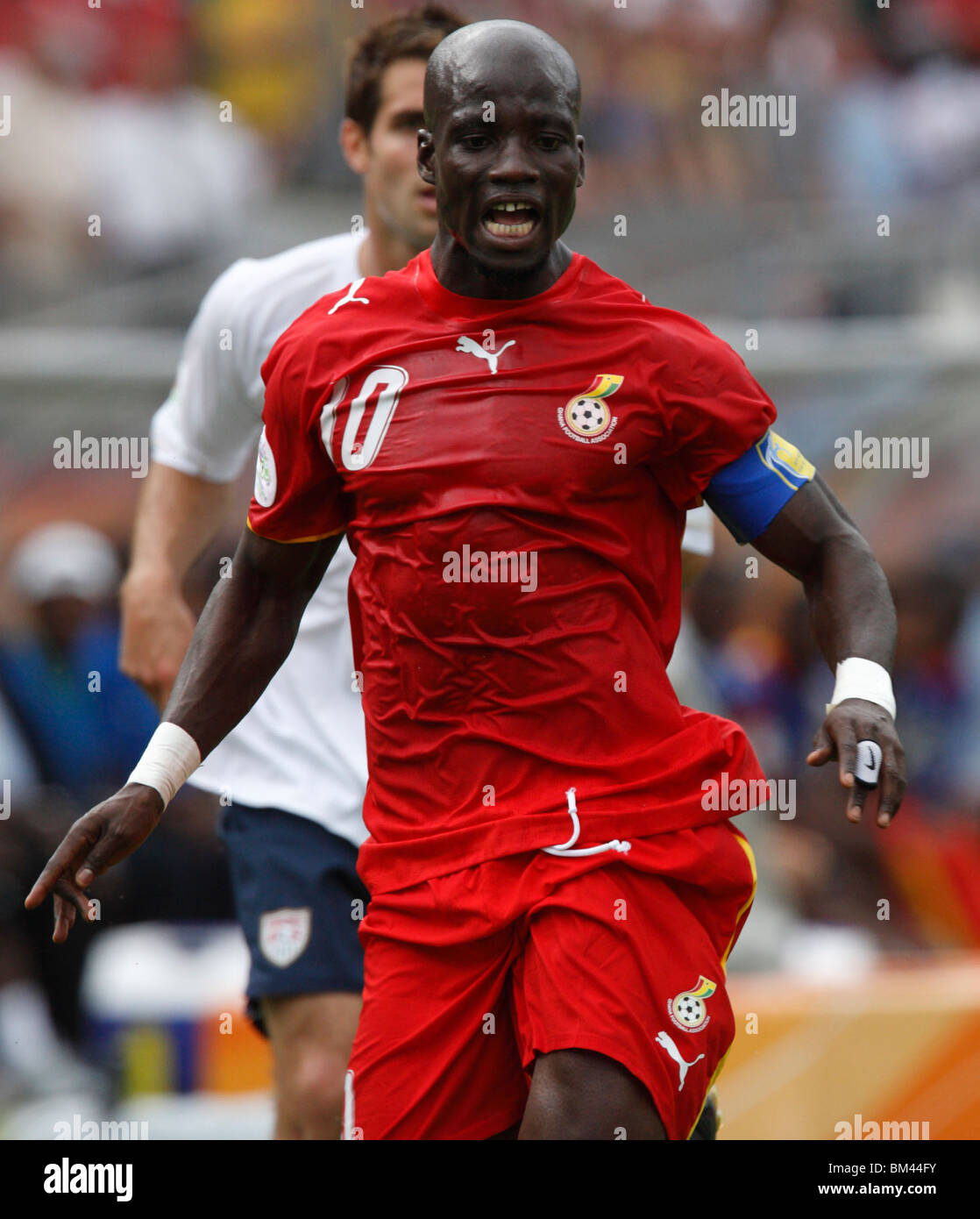 NUREMBERG - JUNE 22: Ghana team captain Stephen Appiah in action during ...