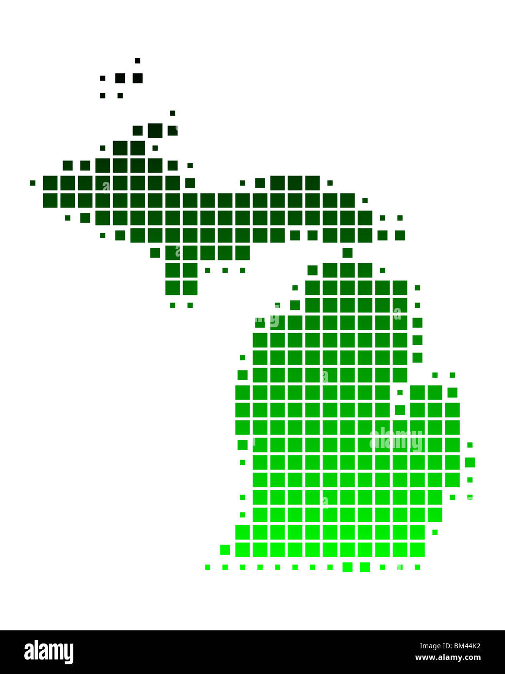 Map of Michigan Stock Photo - Alamy