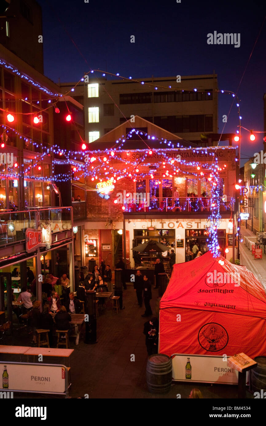 Sol Square - a popular Bar district on Struthers Lane. Christchurch ...