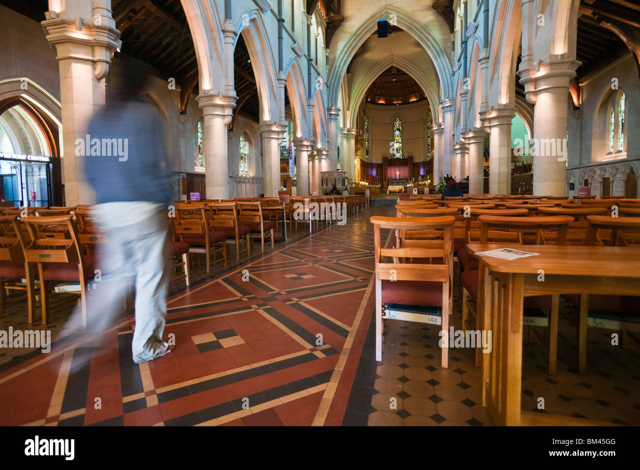 Interior of the Christ Church Cathedral. Christchurch, Canterbury ...