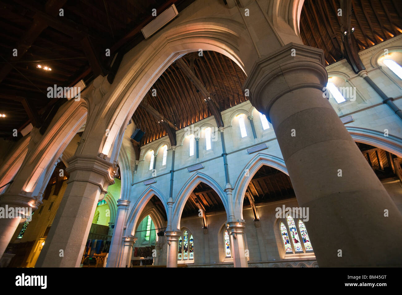Interior of the Christ Church Cathedral. Christchurch, Canterbury ...