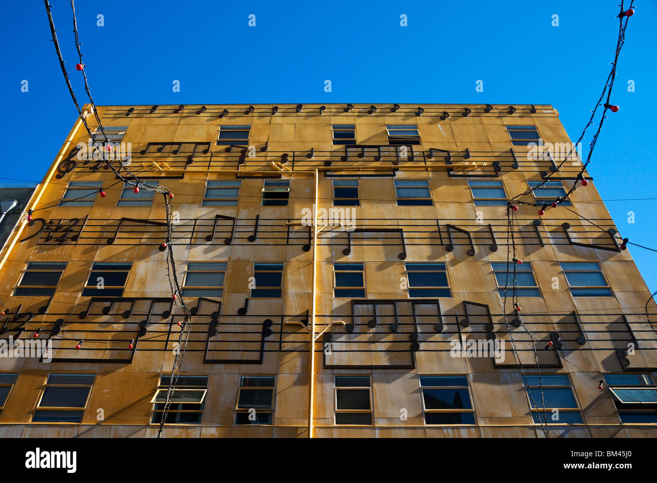 Urban art decorates a building in Sol Square on Struthers Street ...