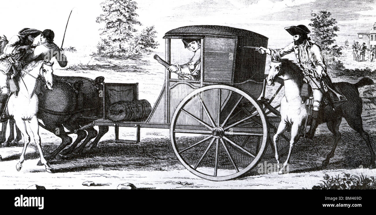 HIGHWAYMAN - the 18th century highwayman James MacLaine robs Lord Stock ...