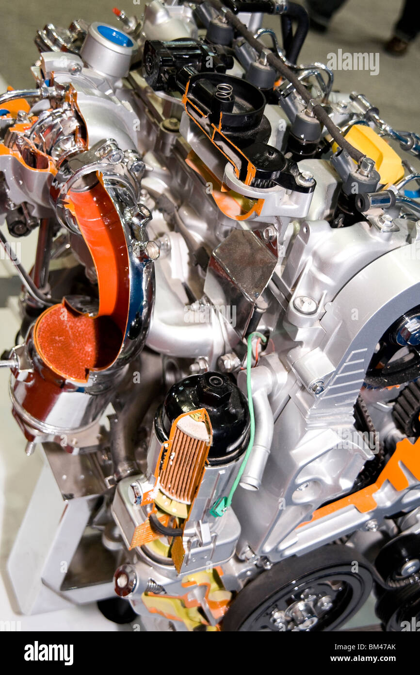 engine of modern car interior view Stock Photo - Alamy