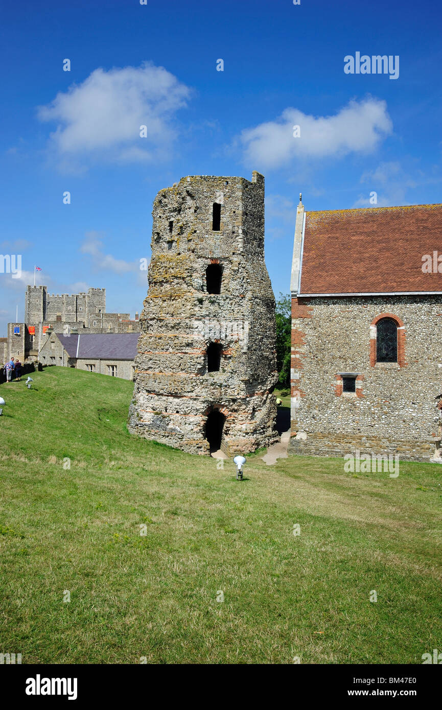 Ancient lighthouse, Castle Dover, Kent, UK Stock Photo - Alamy