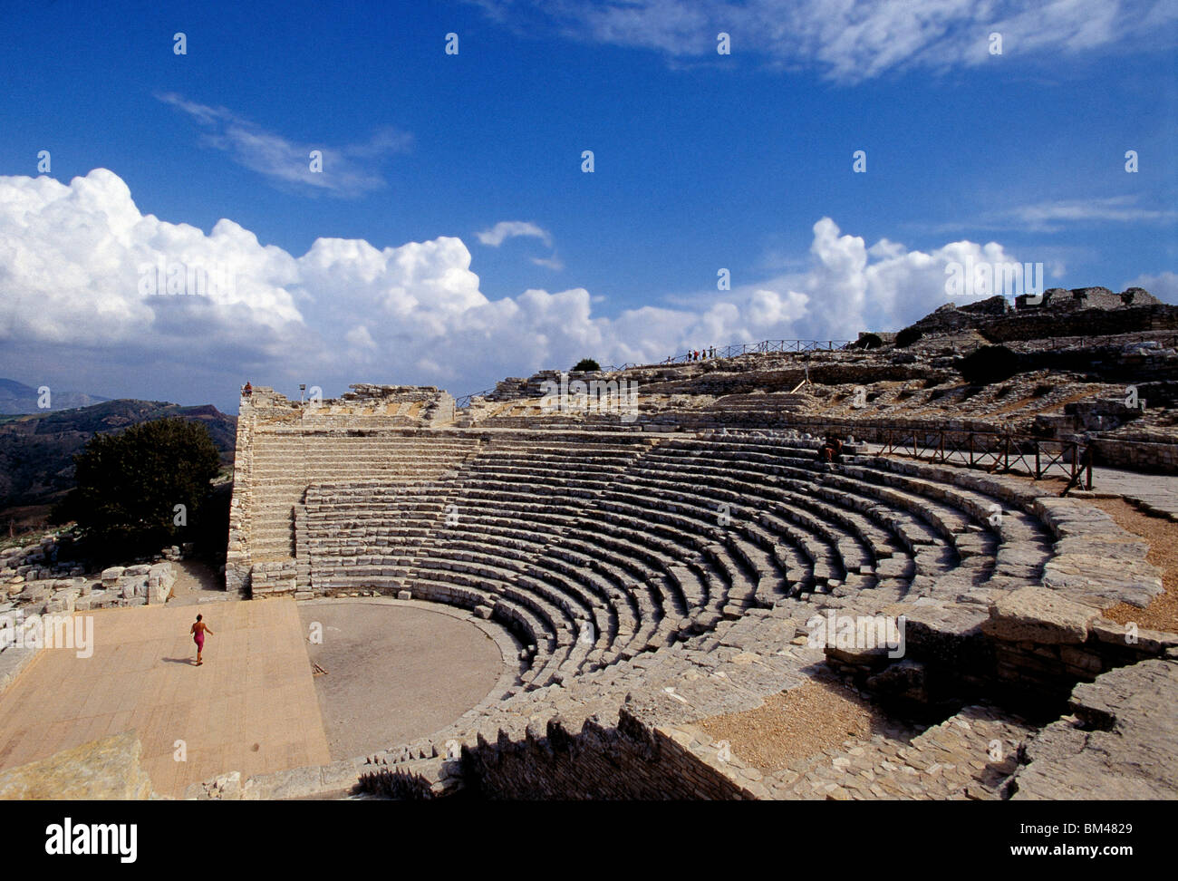 Segesta Amphitheatre, Day Stock Photo - Alamy