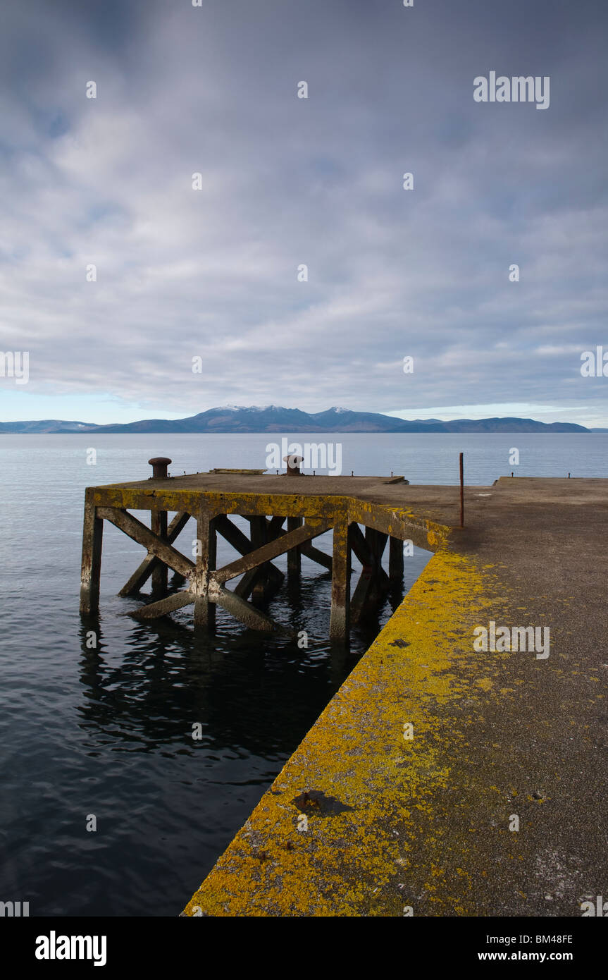 Old pier at Portencross Stock Photo - Alamy
