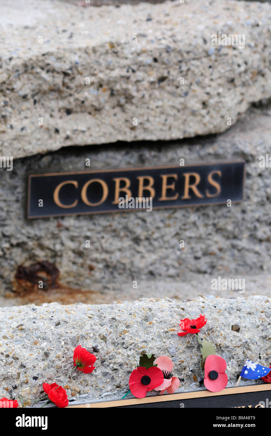 Poppies dedicated to Australian war dead at "Cobbers", Australian ...