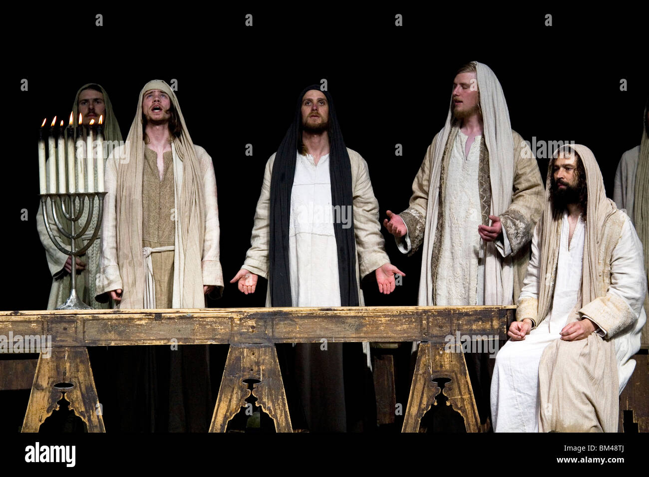 Oberammergau passion play last supper hi-res stock photography and ...