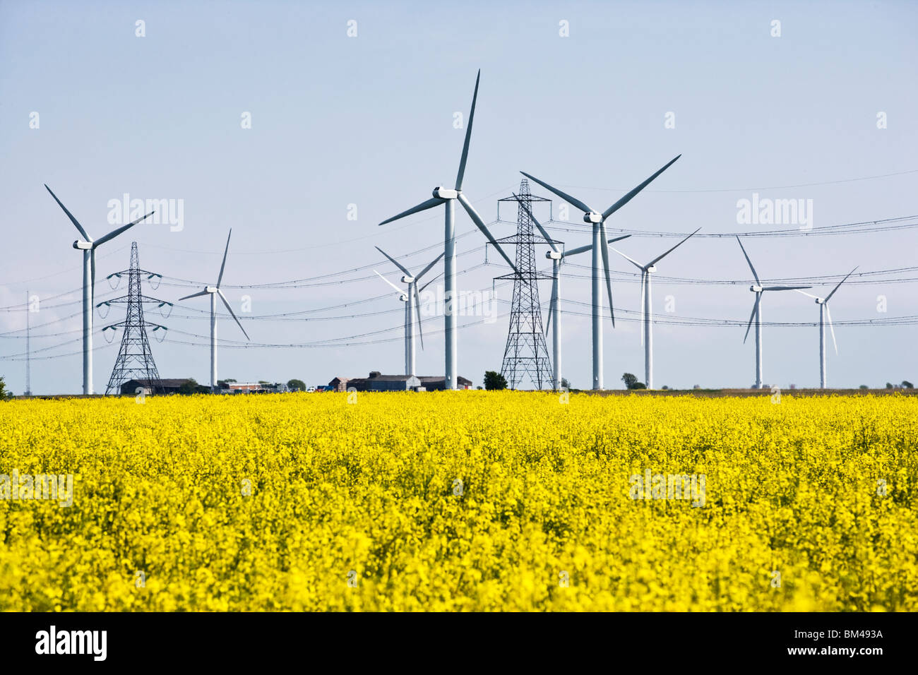 Wind Farm Walland Marsh Kent England Stock Photo - Alamy