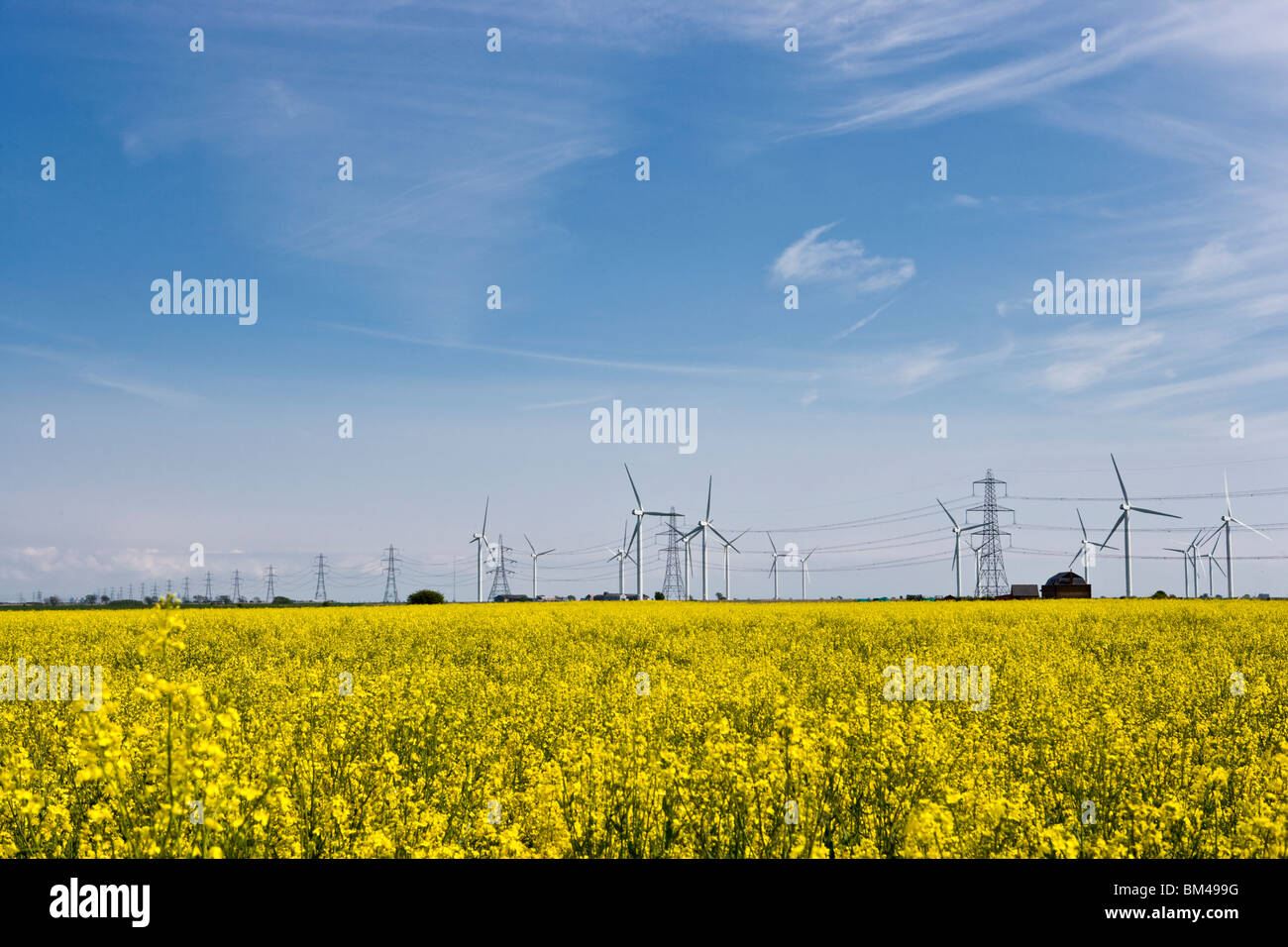 Wind Farm Walland Marsh Kent England Stock Photo - Alamy