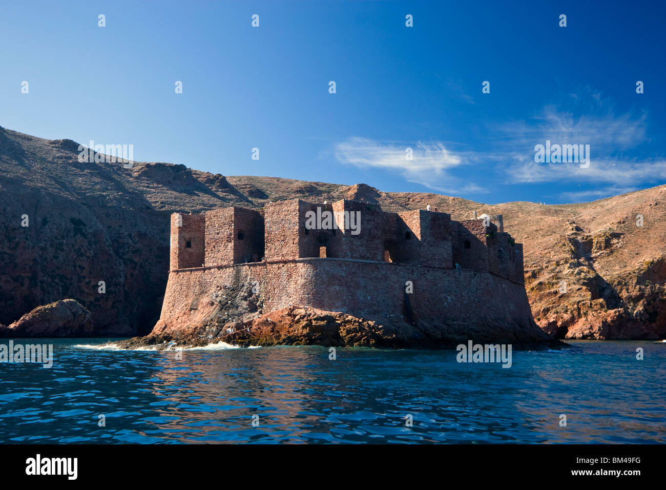 The São João Baptista Fort in the Berlengas nature reserve (Portugal ...
