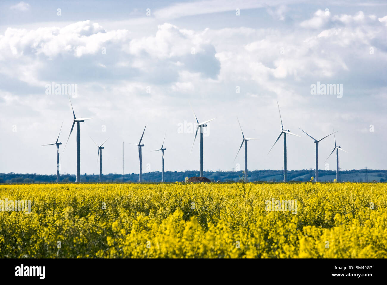 Wind Farm Walland Marsh Kent England Stock Photo - Alamy