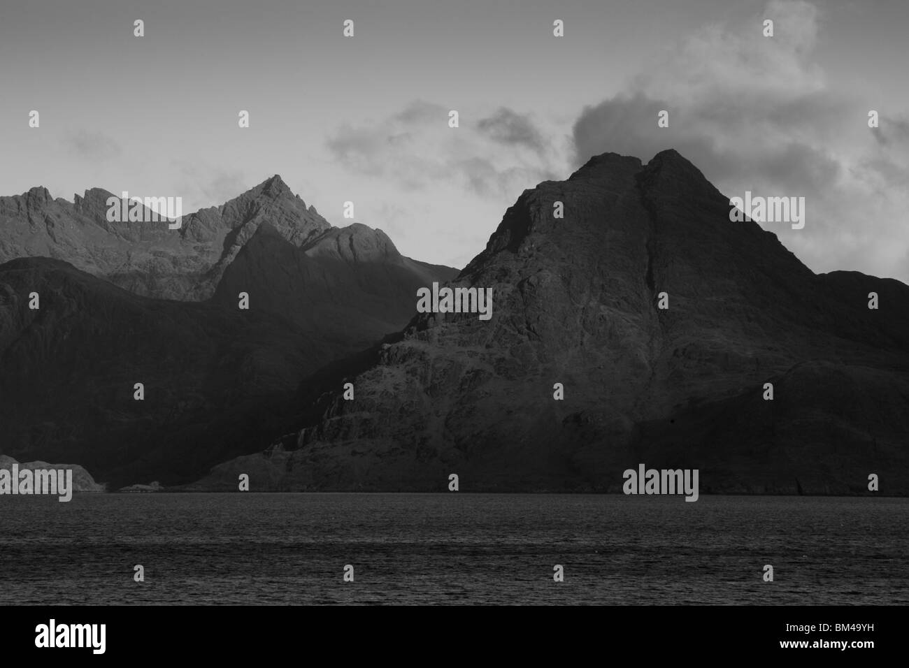 The Cuillin Mountains from Elgol , Isle of Skye , Scotland Stock Photo ...
