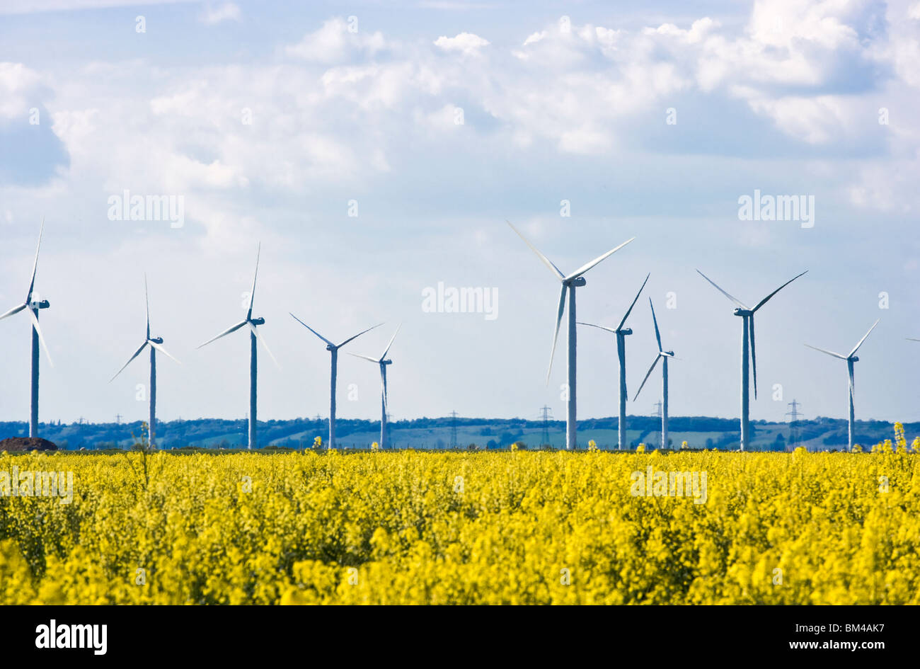 Wind Farm Walland Marsh Kent England Stock Photo - Alamy