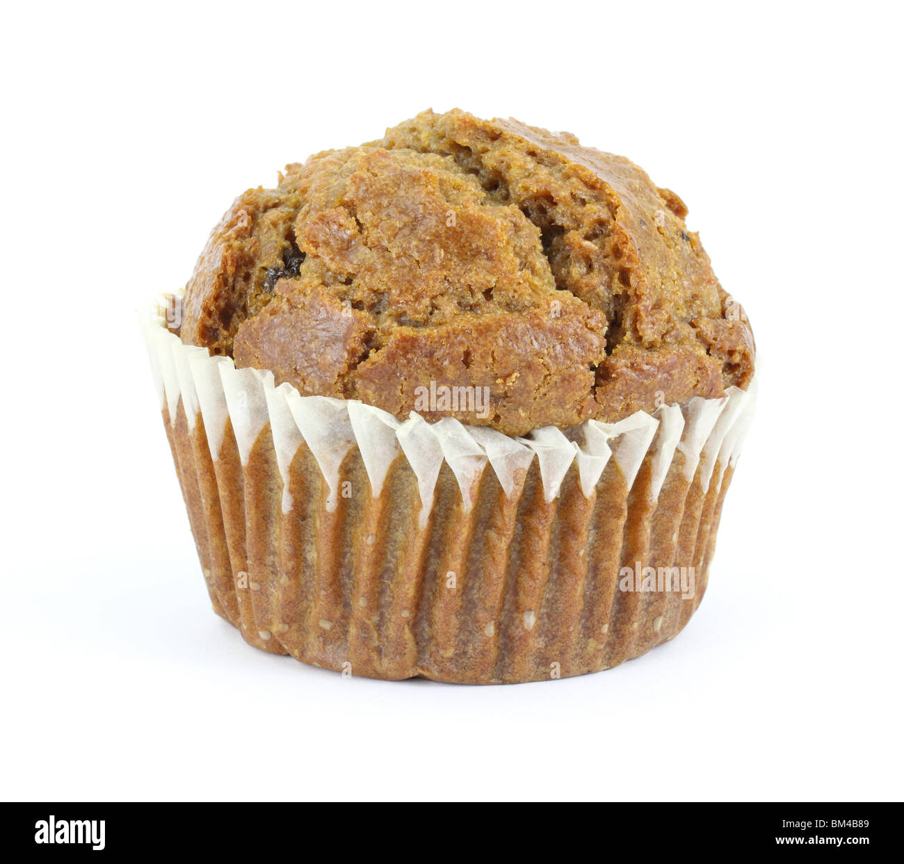 Single raisin bran muffin Stock Photo - Alamy