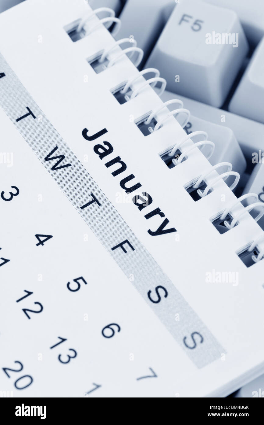 January calendar hi-res stock photography and images - Alamy