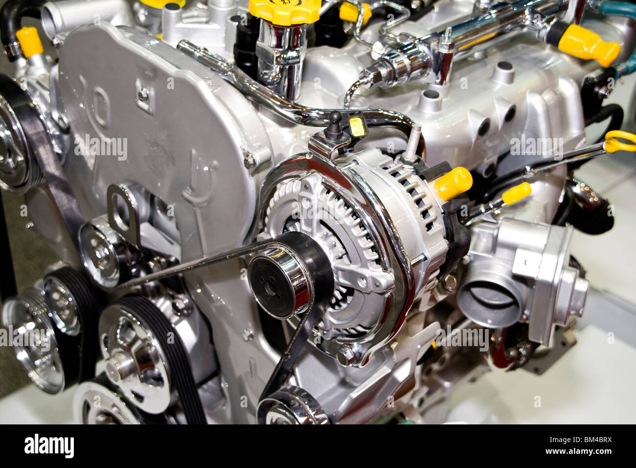 engine of modern car interior view Stock Photo - Alamy