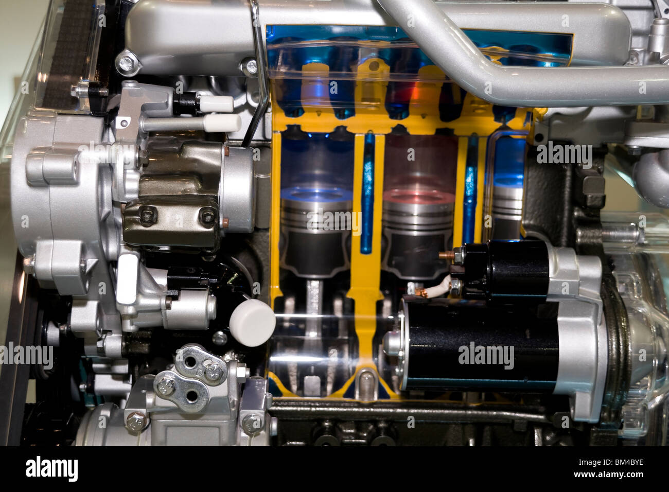 engine of modern car interior view Stock Photo - Alamy